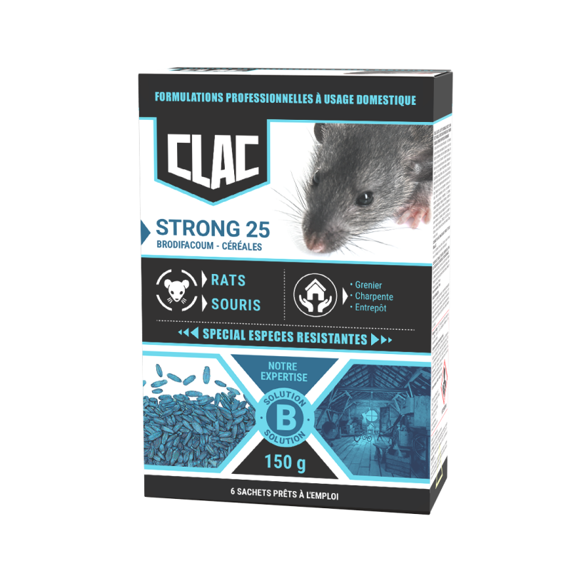 RATICIDE POLYVALENT RATS - SOURIS CÉRÉALES SPÉCIAL ESP. RÉSISTANTES